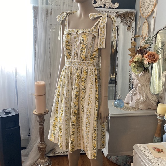 Gal Meets Glam | Dresses | Glam Meets Gal Cottagecore Yellow Cotton ...